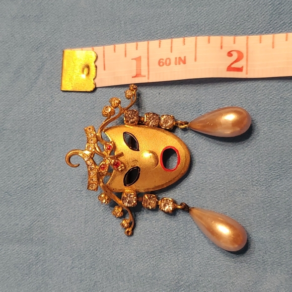 Jewelry | Vintage Theater Mask Brooch | Poshmark
